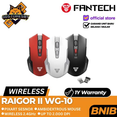 Jual FANTECH RAIGOR II WG10 WIRELESS Gaming Mouse - WHITE - Kota ...
