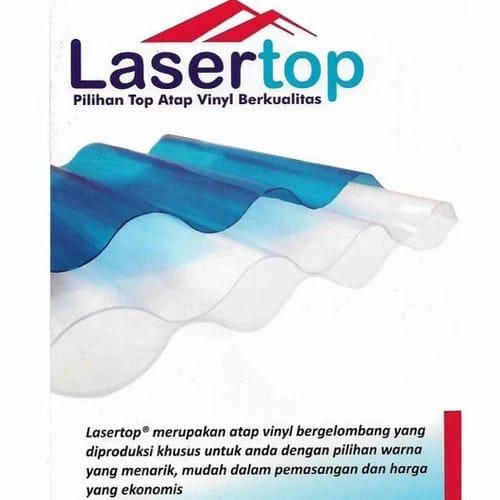 Jual LASERTOP Atap Plastik Gelombang PVC BENING WARNA CLEAR dan BLUE ...