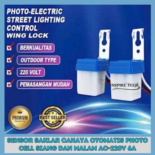 Jual Sensor Saklar Cahaya Otomatis Photo Cell Siang dan Malam AC-220V ...