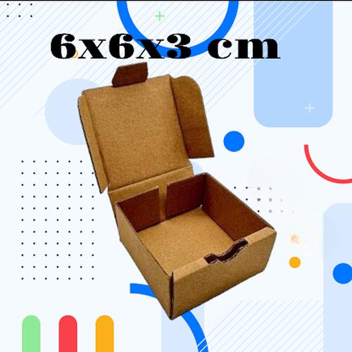 Jual Kardus packing 6x6x3 cm dus packaging kecil luar polos siap pakai ...