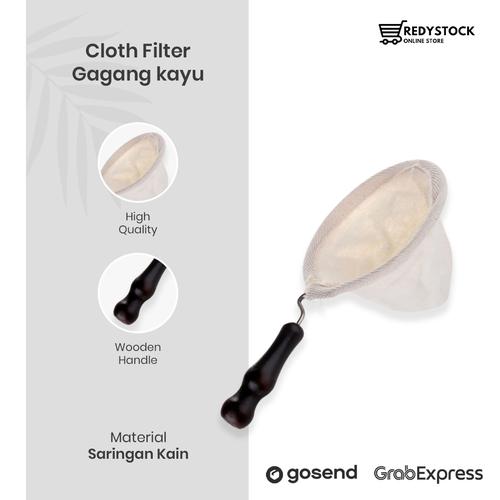 Jual Cloth Filter | Saringan Kain Untuk Kopi atau Teh Gagang kayu ...