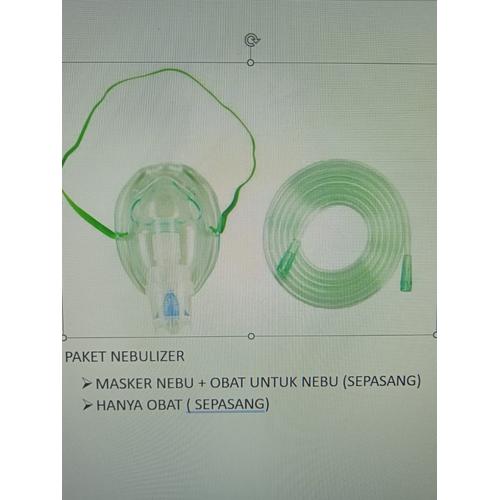 Jual masker nebulizer dewasa dan obat nebu ( paket siap pakai ) - Kab ...