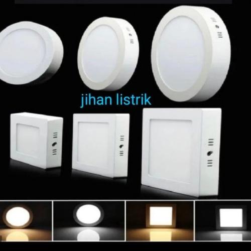 Jual ready lampu downlight led outbow 6w/12w/18w/24w bulat/kotak 220v ...