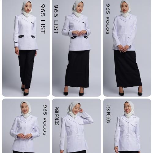 Jual seragam jas pns wanita putih - 968 Atasan, 7L - Jakarta Selatan ...