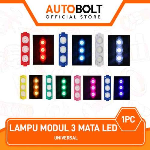 Jual Lampu Modul 3 Mata LED SMD DC 12 24 Volt 3 Watt Mobil Motor ...
