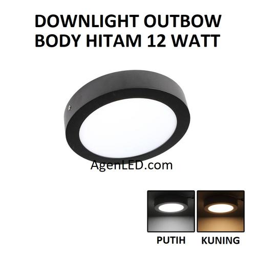 Promo Lampu OUTBOW 12W LED Panel Putih 12 W Watt 18 OB DOWNLIGHT BULAT ...