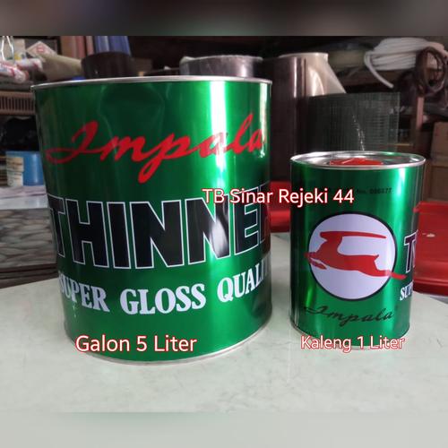 Jual THINNER IMPALA Galon 5 Liter SUPER GLOSS Quality Pengencer CAT ...