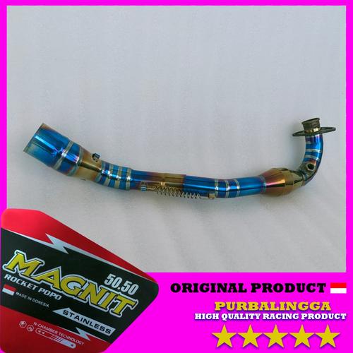 Jual Pipa leher knalpot racing HONDA ADV 160 Bluemoon biru Stainless ...