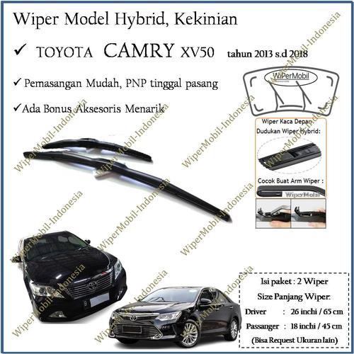 Promo Wiper Toyota CAMRY 2012 2013 2014 2015 2016 2017 Model HYBRID ...