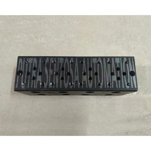Jual CETOP3 BASE PLATE PARALLEL CIRCUIT HYDRAULIC MANIFOLD 4 STATION ...