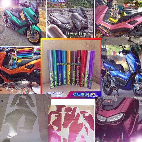 Jual DECAL NMAX POLOS METALIK CANDY GLOSSY SESUAI POLA BODY - Hijau ...
