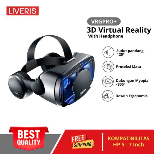 Promo VRGPRO+ VR Box 3D Virtual Reality Smartphone Glasses Games ...