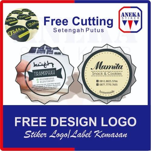 Jual Free desain & cutting stiker logo / label kemasn A3 - Pola Rumit ...
