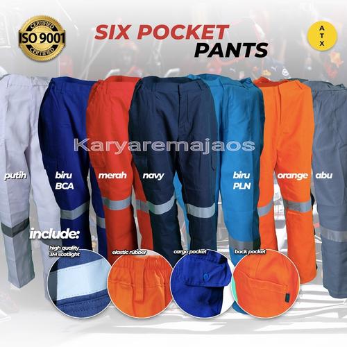 Jual Wearpack safety model celana wearpak Celana Proyek celana bengkel ...