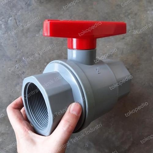 Jual Ball Valve PVC 1"inch Model Drat/Stop Kran Air PVC Model Drat - Jakarta Barat - Central ...