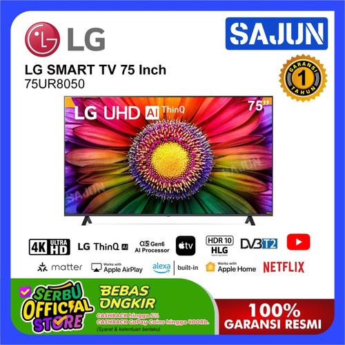 Promo LG Smart TV 75 Inch 75UR8050 UHD 4K ThinQ AI 75UR8050PSB - UR8050 ...