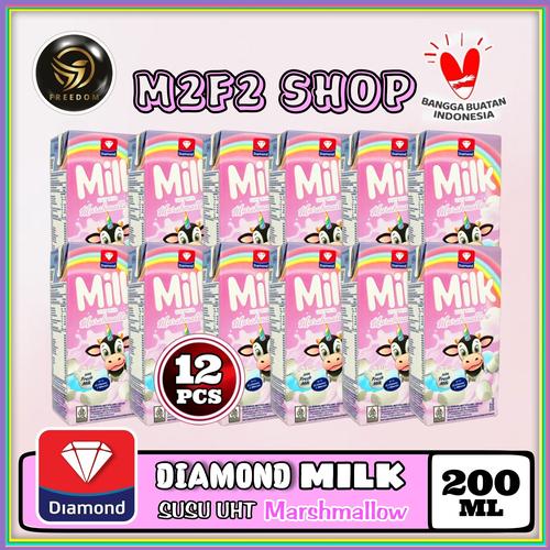 Jual DIAMOND Milk Susu Kotak UHT Marshmallow - 200 ml (Harga 12 Pcs) - Jakarta Pusat - M2F2 Shop ...