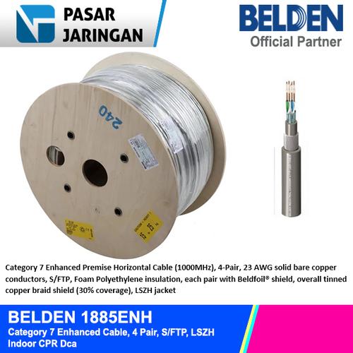 Jual Belden 1885ENH Kabel Cable STP Cat7 / Cat.7 ISTP 23AWG 500m GRAY ...