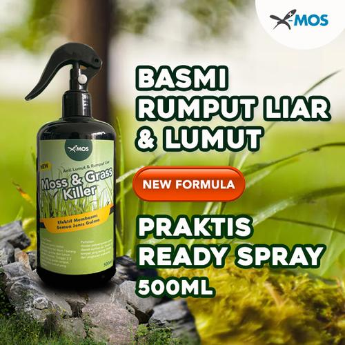 Jual X-MOS Spray Anti Rumput Liar & Lumut Efektif - Moss & Grass Killer ...