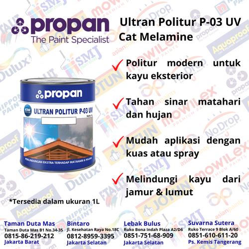 Jual Cat Politur Urat Kayu Propan ULTRAN P03 1L - Dark Brown - Jakarta ...