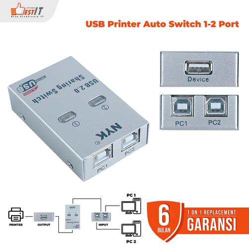 Promo USB Auto Switch Printer 2 Port NYK Original - Jakarta Pusat ...