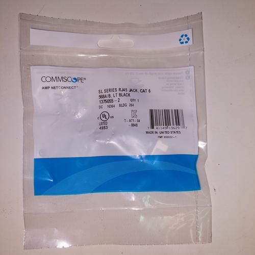 Jual modular jack cat 6 commscope rj45 modular cat 6 Blue - Hitam, 0 ...