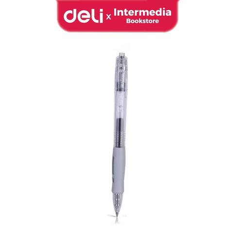 Jual Deli S128 Gel Pen / Pulpen Gel Retractable 0.5mm Tinta Warna Hitam ...
