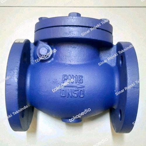 Jual Swing check valve Pn16 cast iron 3"inch / Swing klep tabok PN16 ...