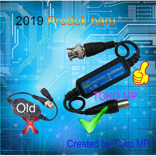 Jual HD-TVI/CVI/AHD/CVBS Ground Loop Isolator Video Balun Male to ...