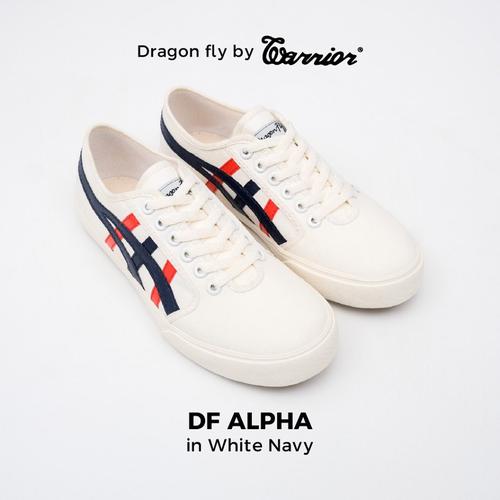 Jual Sepatu Warrior Dragonfly Alpha White Navy Sneakers Shoes Capung ...