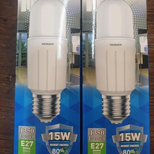 Jual ready Lampu LED Bulb Stick 15W -15 Watt E27 Putihl-Kuning MORGEN ...