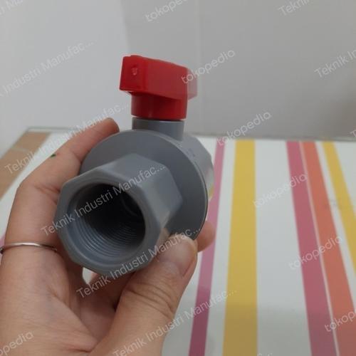 Jual Ball Valve PVC / Stop kran 1" inch model drat - Jakarta Barat ...