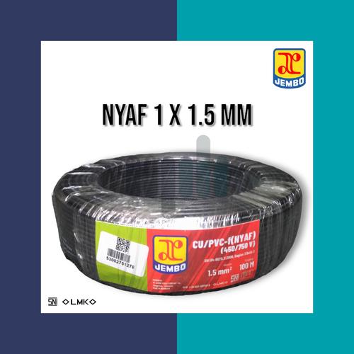 Jual Kabel Serabut NYAF 1x1.5 mm JEMBO, 100 Meter - Hitam - Jakarta Pusat - Toko A.P.H | Tokopedia