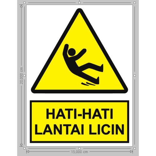 Jual STICKER HATI-HATI LANTAI LICIN 1520 - Kota Tangerang - 471 STICKER ...