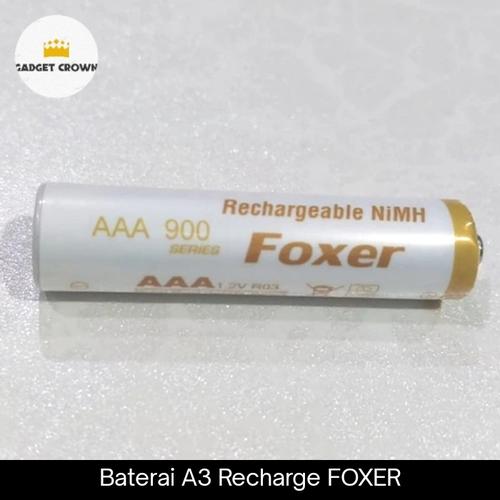 Jual Baterai batre battery Foxer cas recharge rechargeable AAA aaa A3 ...