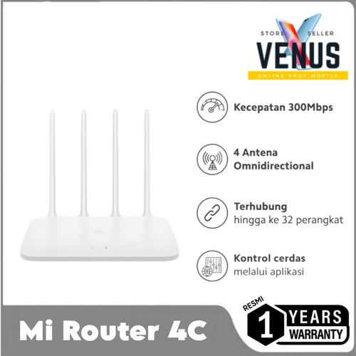 Jual Xioami Smart Router 4C 2.4GHz 300Mbps 4 Antenas Wireless Garansi ...
