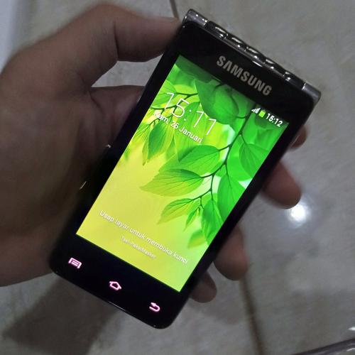 Jual ponsel samsung galaxy golden dual screen flip android bkan w2014 ...
