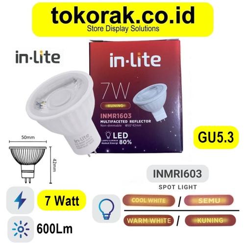 Jual IN LITE LAMPU LED MR16 TUSUK 2 PIN 220V 7 WATT INLITE SPOT MANGKOK ...