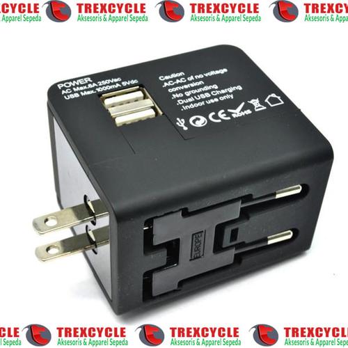 Jual Universal Travel Adaptor Jepang Colokan Listrik Japan Ada USB ...