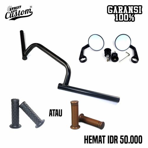 Jual Yamaha XSR 155 Paket Stang Cafe Racer Clubman dengan Spion Bar End ...