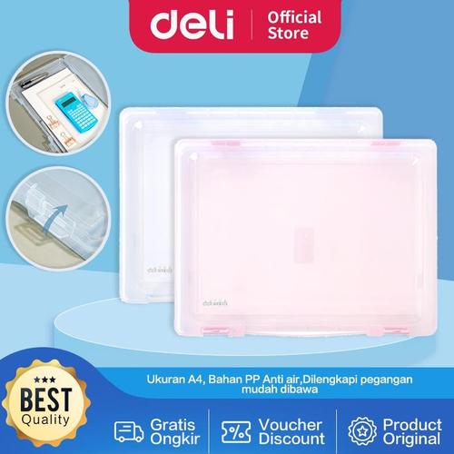 Jual Deli Box File / Box Penyimpan Kertas File Dokumen Transparant 5702 ...
