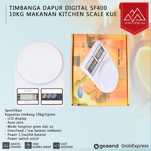 Jual Timbangan Dapur Digital SF400 Timbangan Kue Tepung 10kg Kitchen ...