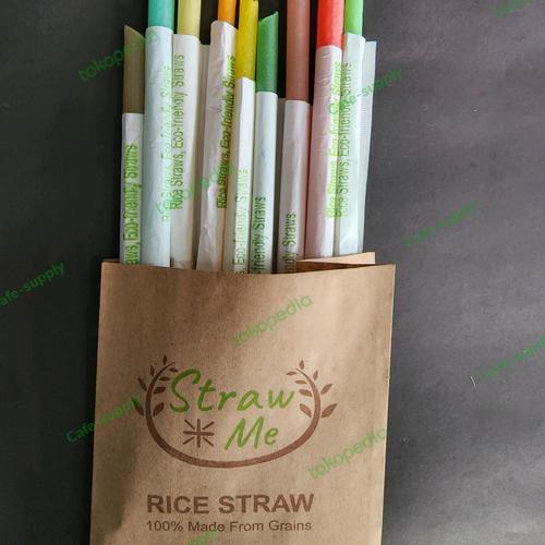 Jual Sedotan Straw Me Rice Straw - Envelop /individual wrapping in Bag ...