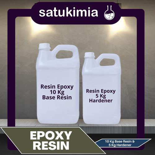 Jual Epoxy Resin Crystal Clear ( 10 Kg Base Resin + 5 Kg Hardener ...