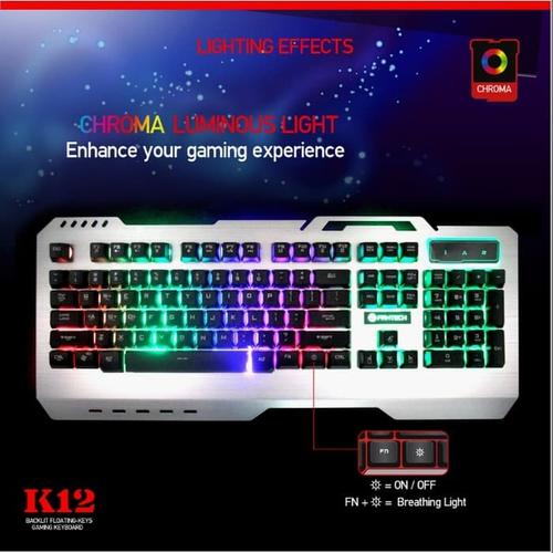 Jual FANTECH GAMING KEYBOARD USB K12 LED - Jakarta Pusat - MusicCenter ...