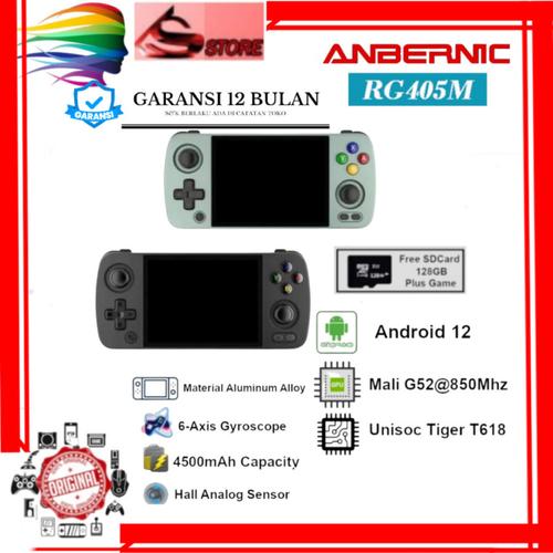 Promo ANBERNIC RG405M Handheld Video Game Console Android System ...