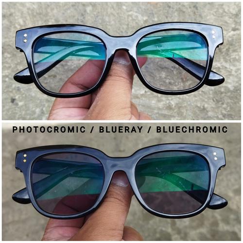 Jual kacamata lensa photocromic blueray bluechromic pria wanita murah ...