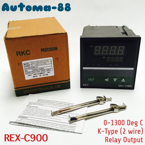 Jual Rex-C900 Temperature Controller Type-K 0-1300C Output Relay SSR - Relay - Kab. Bekasi ...