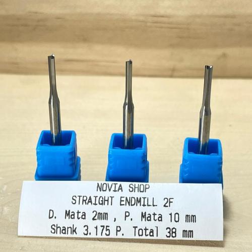 Jual Mata Router CNC Straight Endmill 2F 2*10 PVC FOAM EVA Kayu - Kota ...