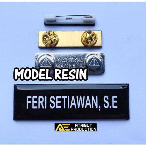Jual Name Tag nama dada nametag papan nama dada huruf timbul dan nama ...